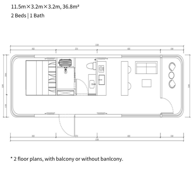 VOLFERDA Capsule House Model E8